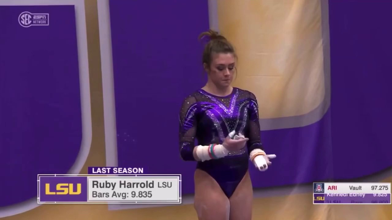 Ruby Harrold Bars LSU vs Arizona 2020 - YouTube