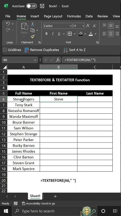 TEXTBEFORE and TEXTAFTER function - YouTube
