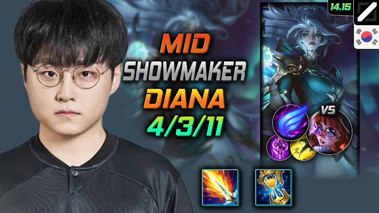Diana Mid Build ShowMaker Lich Bane Phase Rush - LOL KR Challenger ...