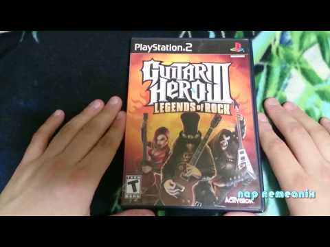 Guitar Hero III Legends Of Rock Unboxing Black Label Complete PS2