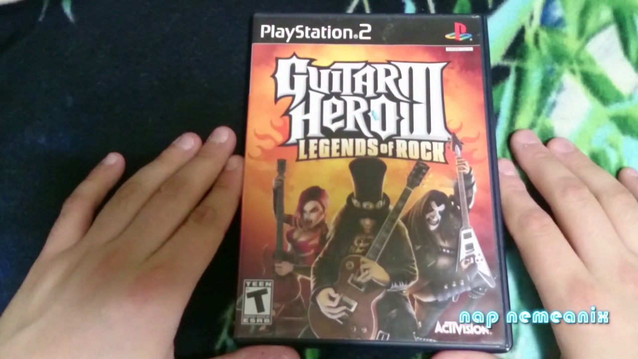 Guitar Hero III Legends Of Rock Unboxing Black Label Complete PS2 - YouTube