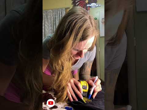 This is how I cut jeans that are too long part1 