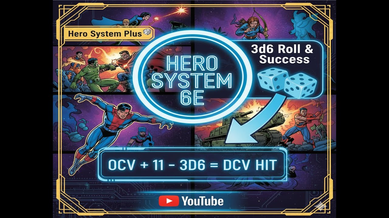 3d6 Roll & Success (Hero System 6E Beginner Guide) - YouTube