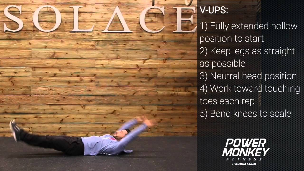 Monkey Method- V-ups - YouTube