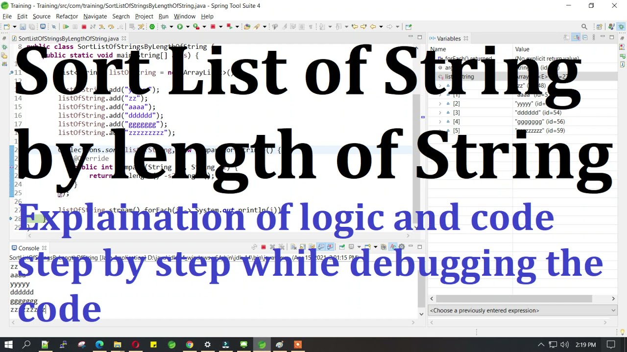 How To Sort List Of Strings By Length Data Structure Algorithm How To Sort List Of Strings By Length Data Structure Algorithm