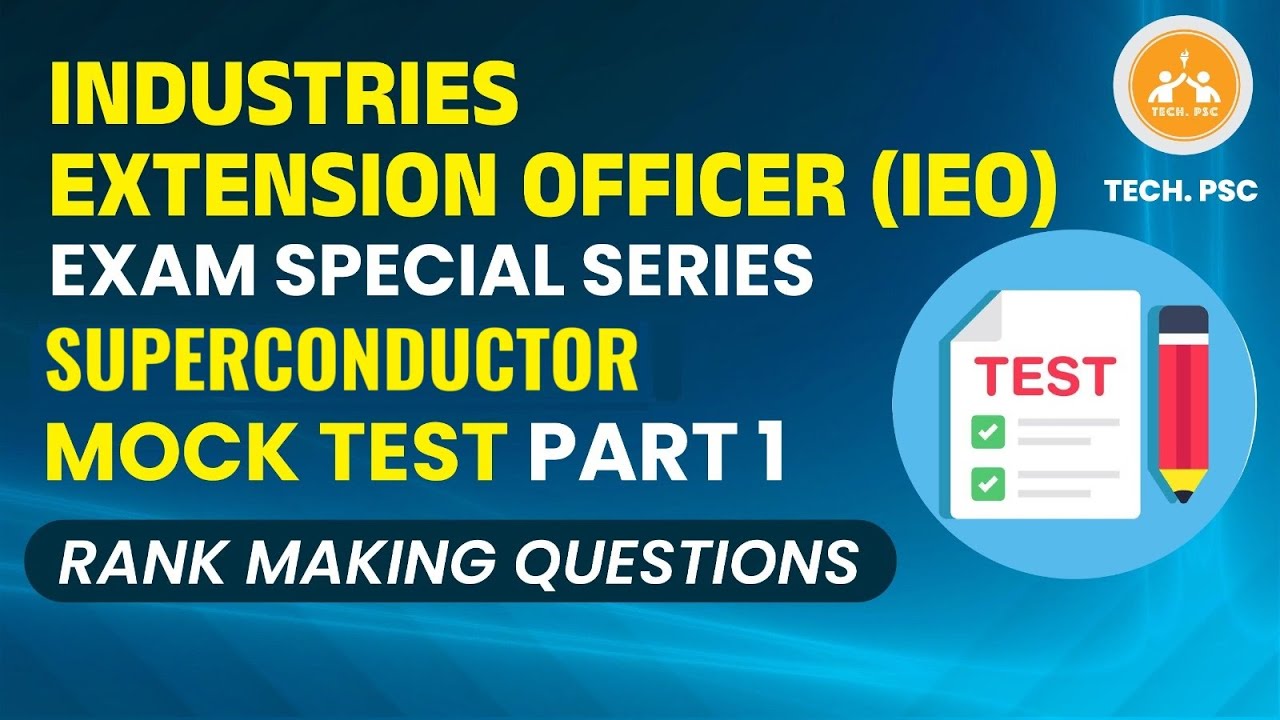 Industries Extension officer | IEO | Exam Date | Physics ...