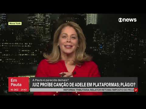 GloboNews - Em Pauta - Caso de Plágio Toninho Geraes (Mulheres) x Adele (Million Years