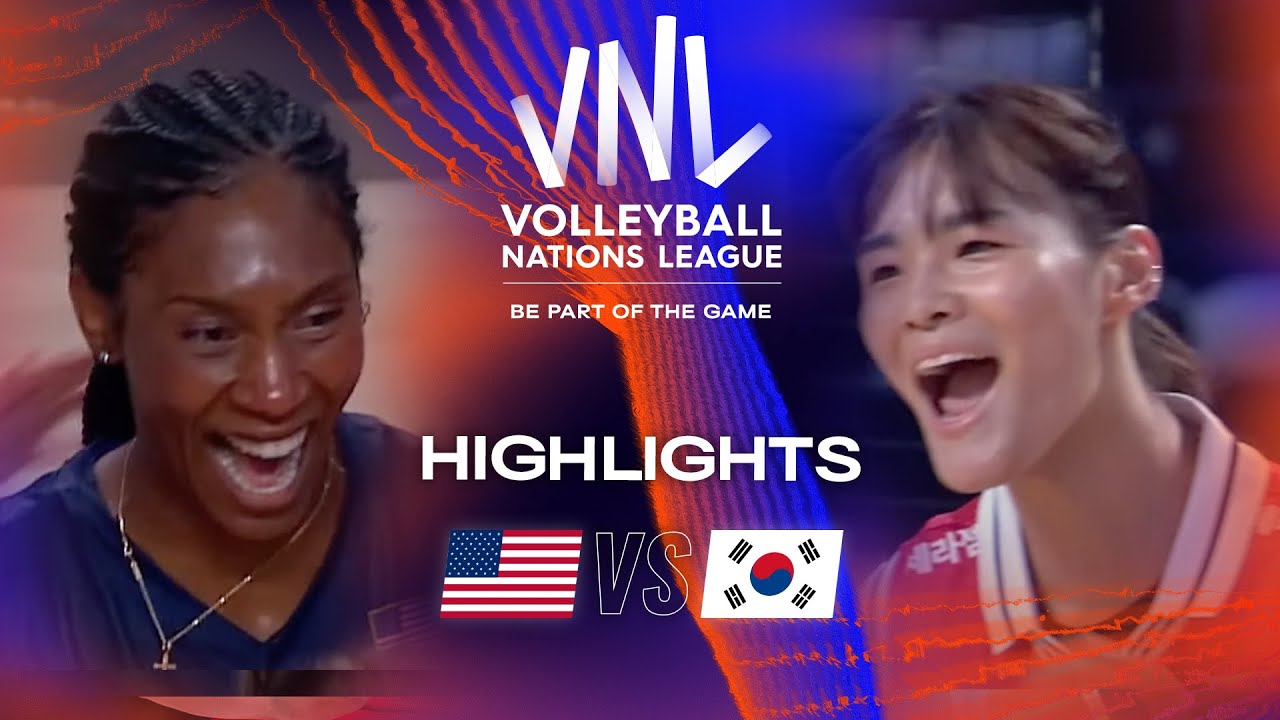 🇺🇸 USA vs. 🇰🇷 KOR - Highlights Week 1 | Women's VNL 2023 - YouTube