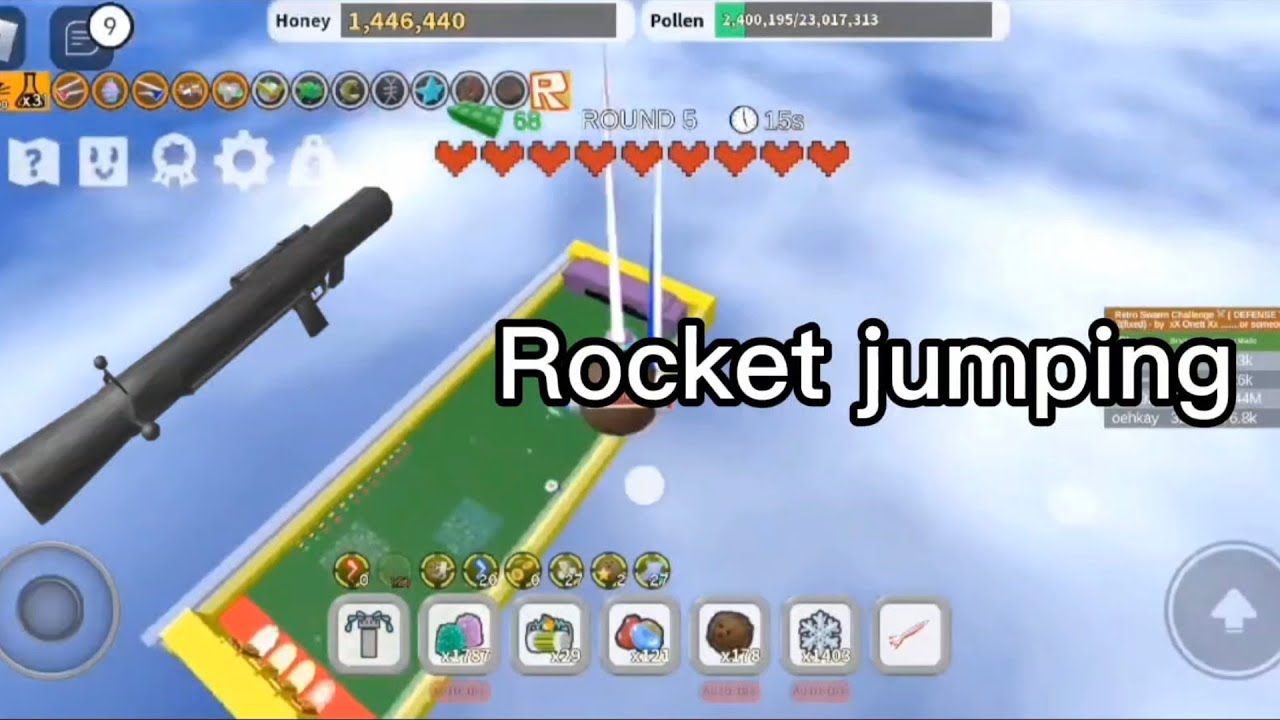 how to rocket jump in retro swarm (technically) - YouTube