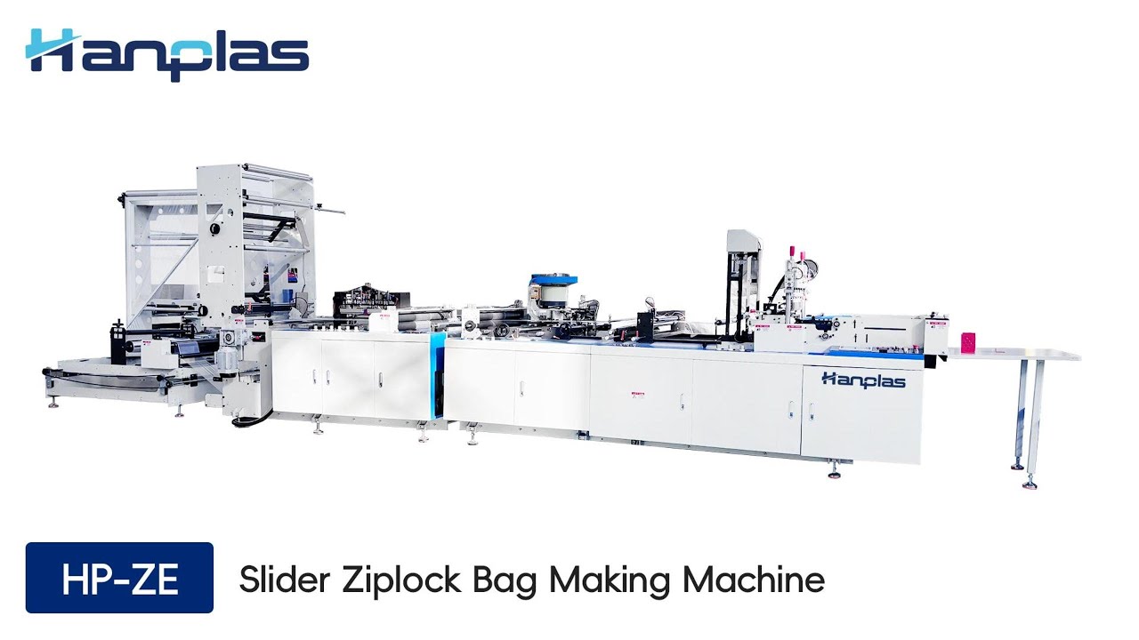 HP-ZE-H slider zipper bag making machine #zipperbag - YouTube