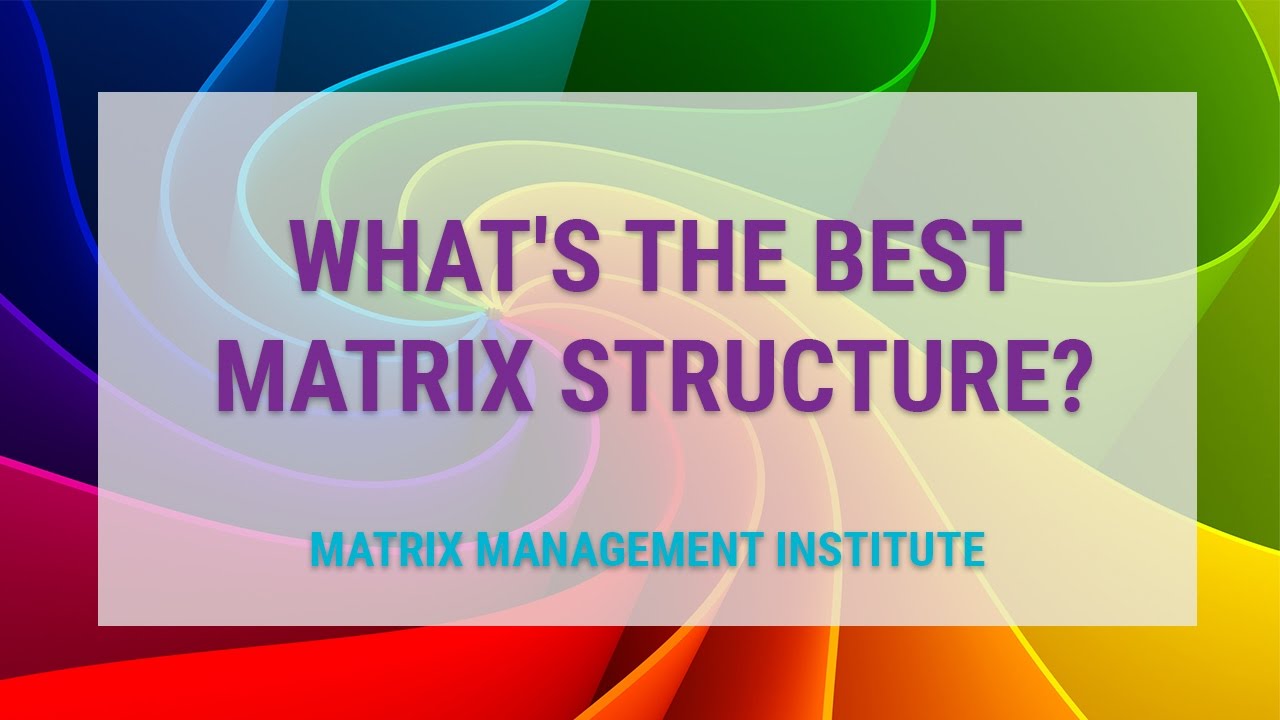 What's The Best Matrix Structure? - YouTube