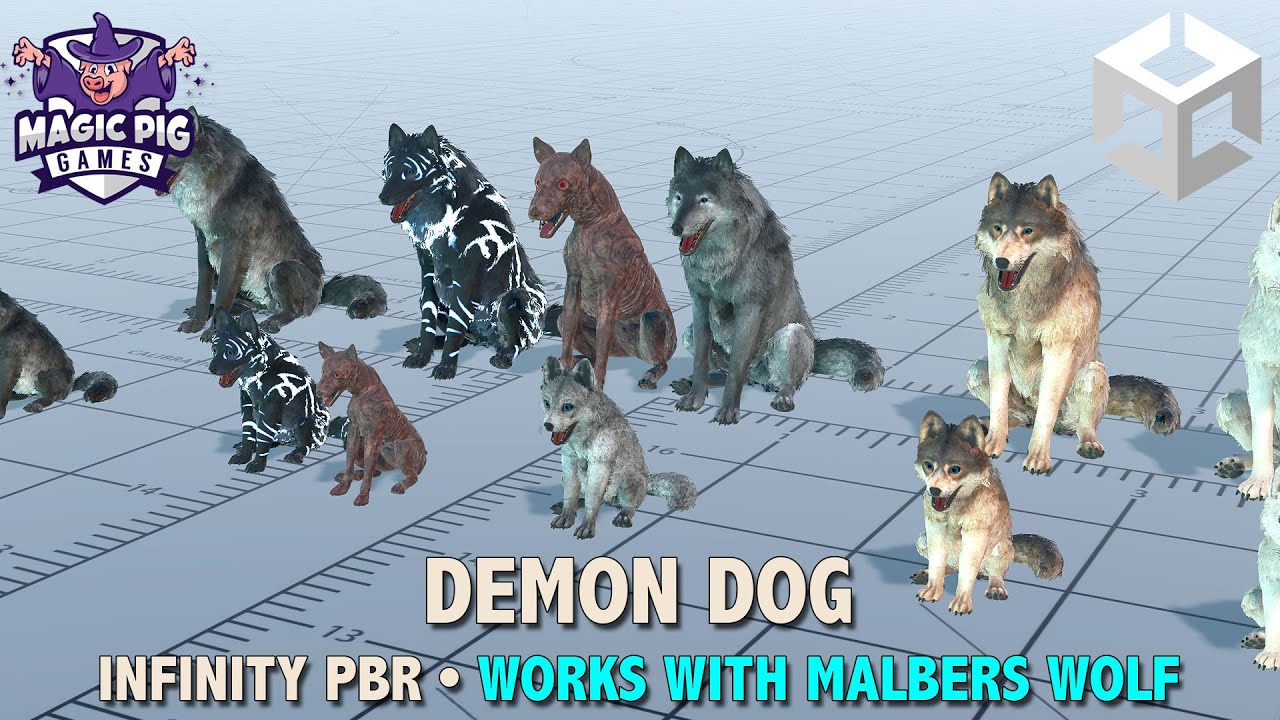 Demon Dog - Malbers Animations Realistic Wolf demo! - YouTube