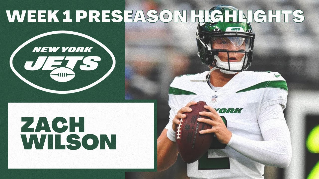 Zach Wilson Week 1 Preseason Highlights | 2021 NFL Preseason Highlights ...