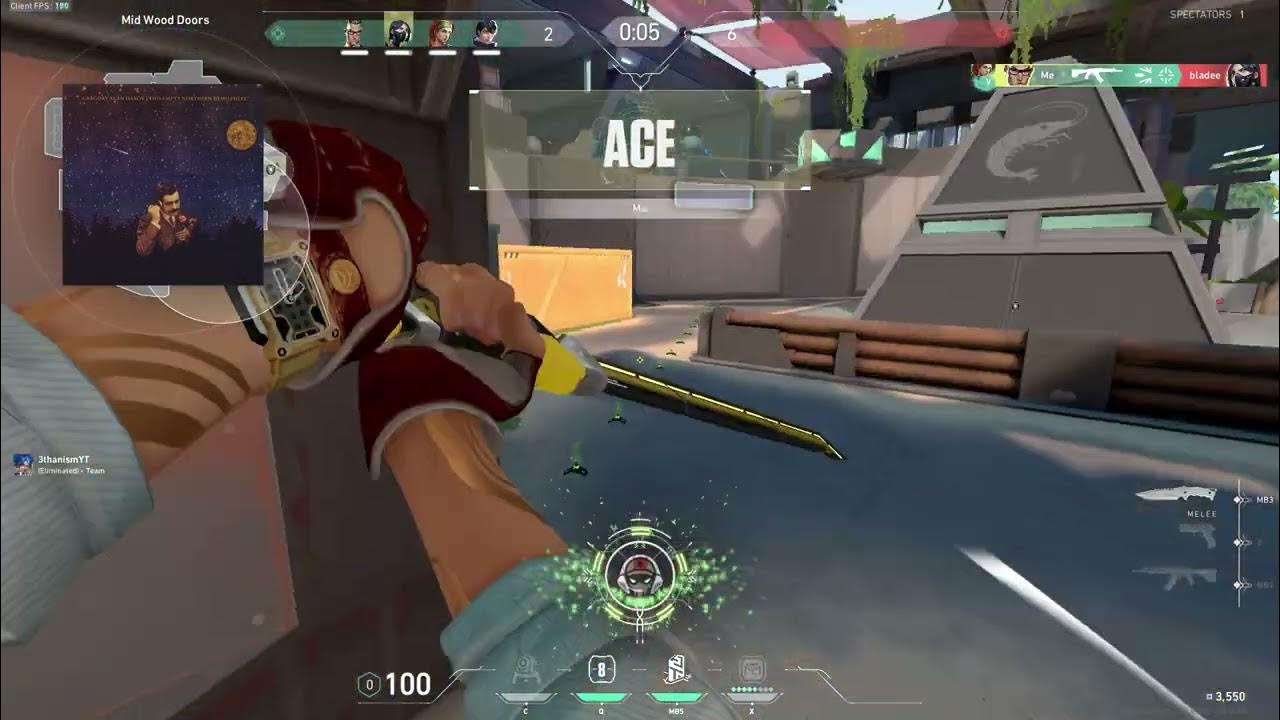 playing aimlabs in valorant - YouTube