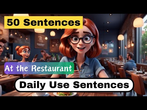 Daily Use Sentences ( At the Restaurant) | English Listening Skills ...