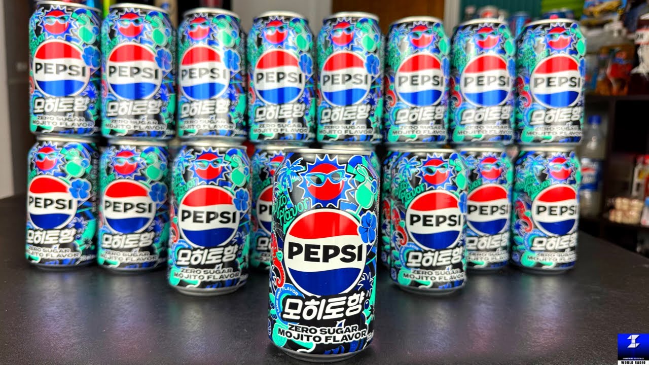 Pepsi Mojito Zero Sugar?! Exclusive Korean Unboxing! - YouTube