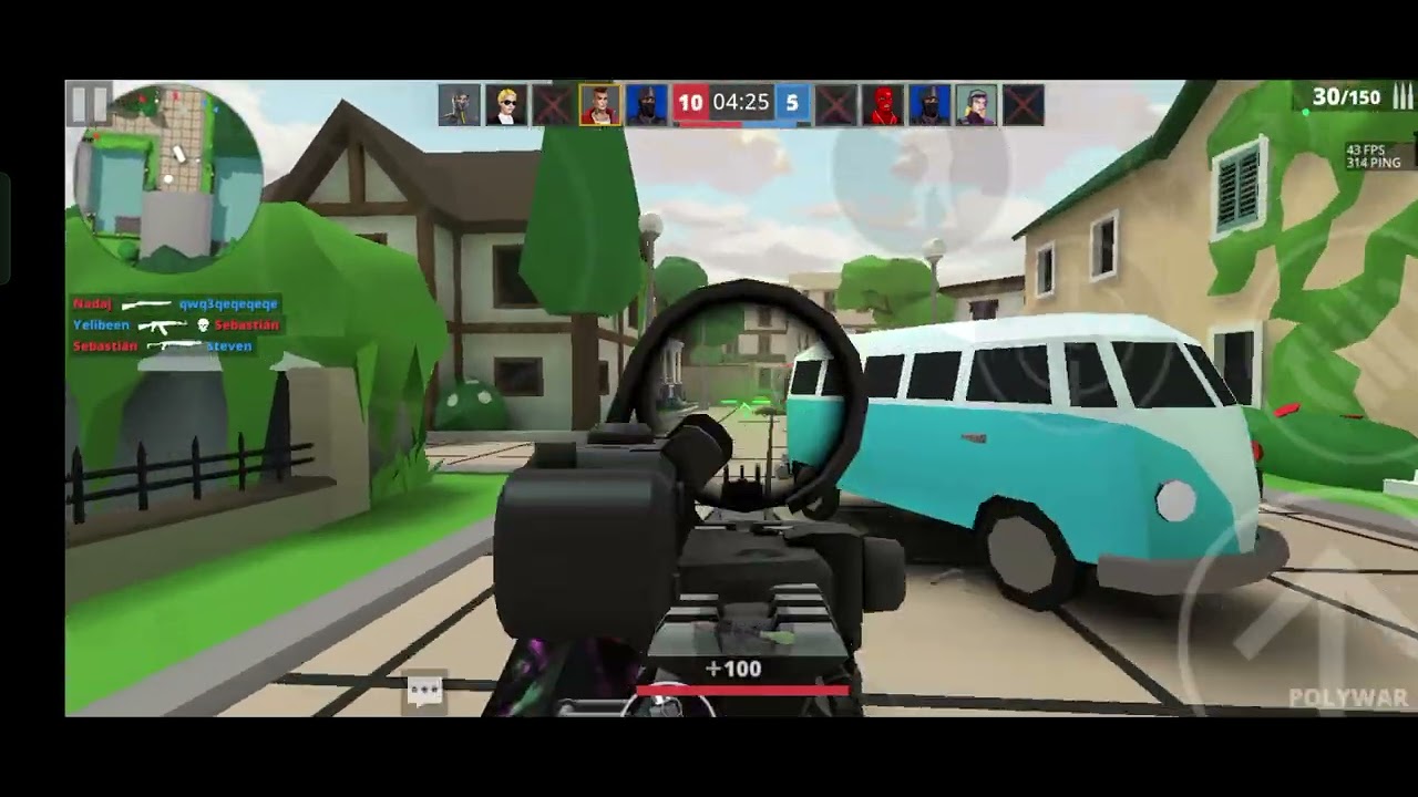 new Season 4 guns game play 6 - 17 level poly war - YouTube