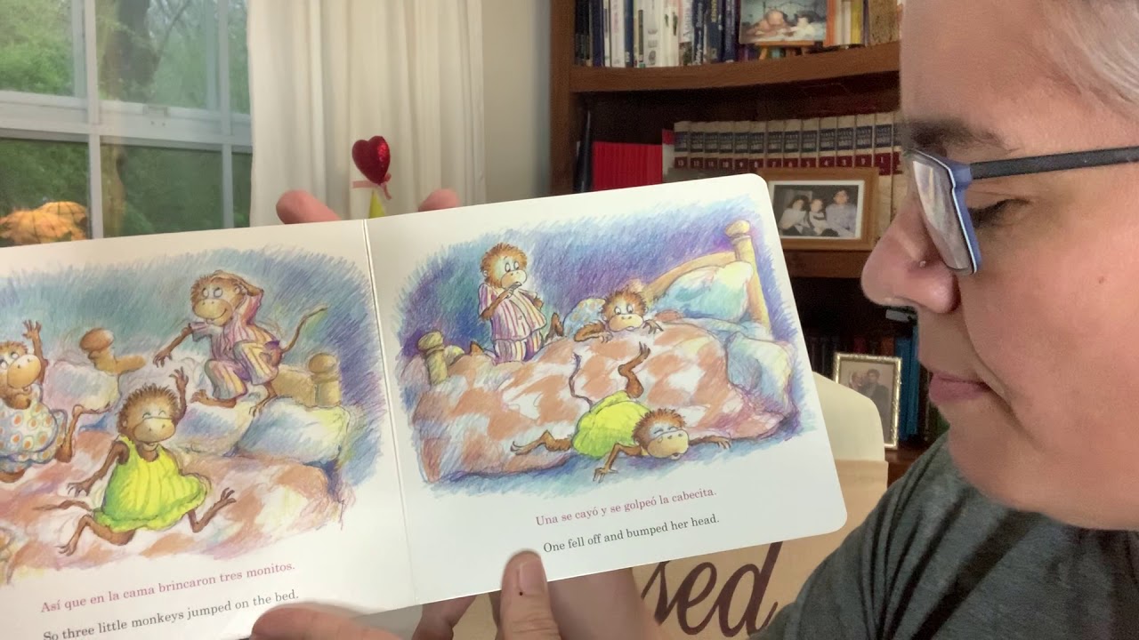 Leyendo “cinco monitos 🐒brincando en la cama 🛌 “ - YouTube