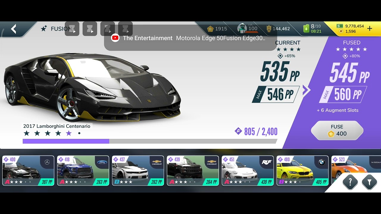 Lamborghini centanairo first fusion - YouTube