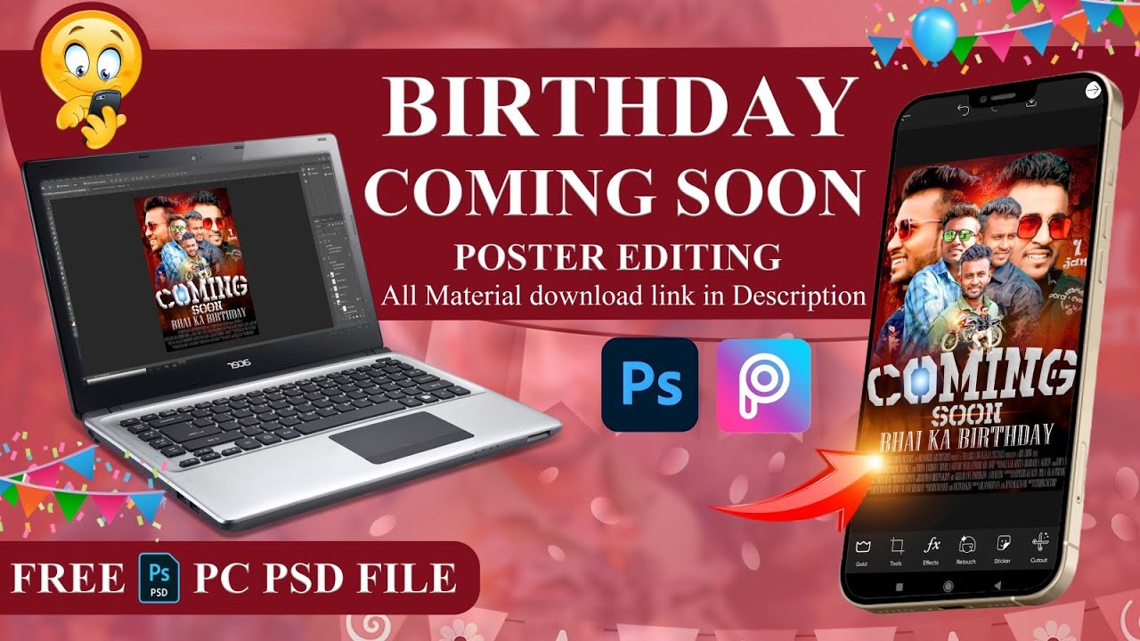 Birthday Coming Soon Poster Editing | Happy Birthday Poster Editing ...