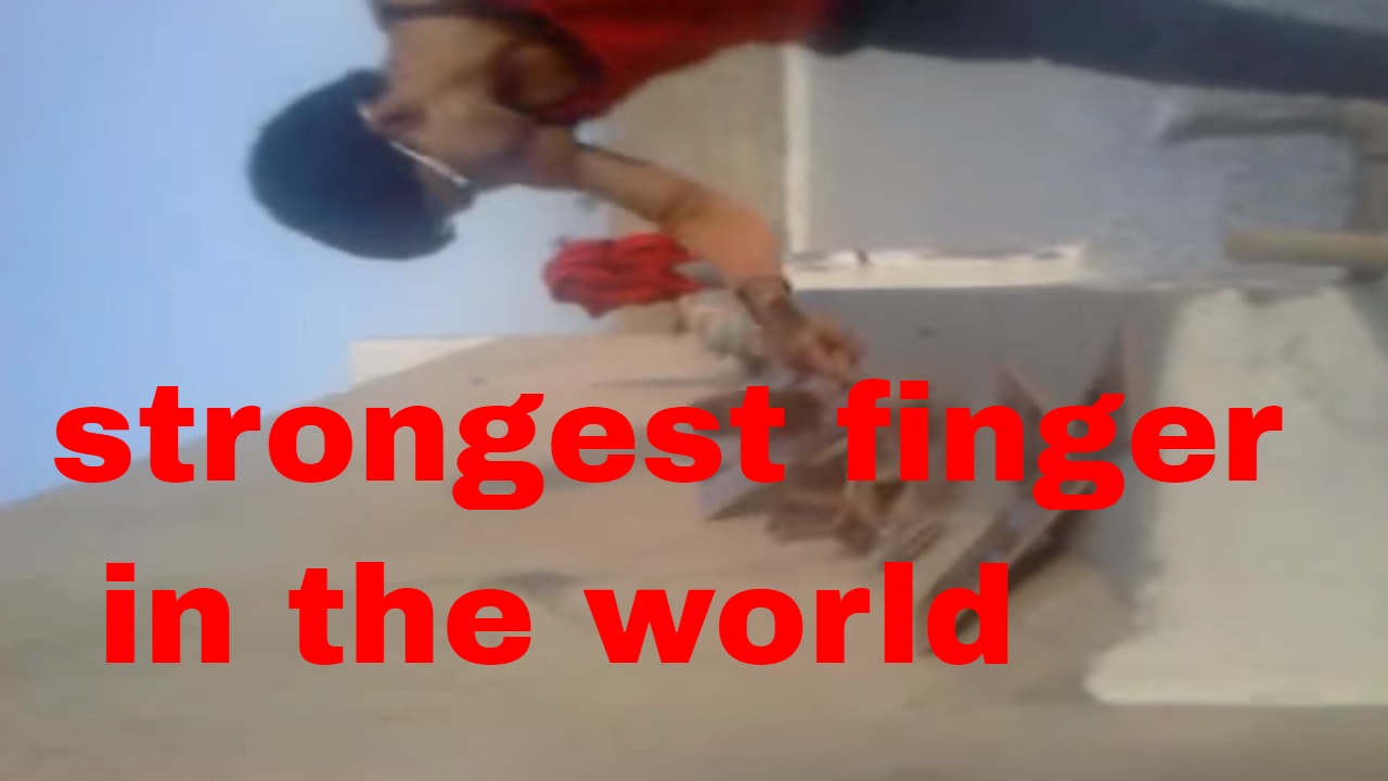Tiles breaking by one FINGER ( Strongest finger in the world) - YouTube