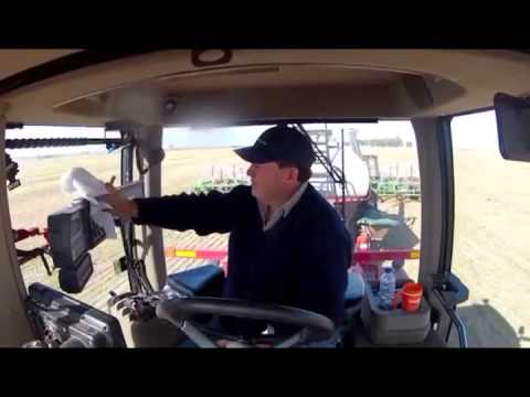 driving Case Quadtrac tractor with Auto Steer gps in a field - YouTube
