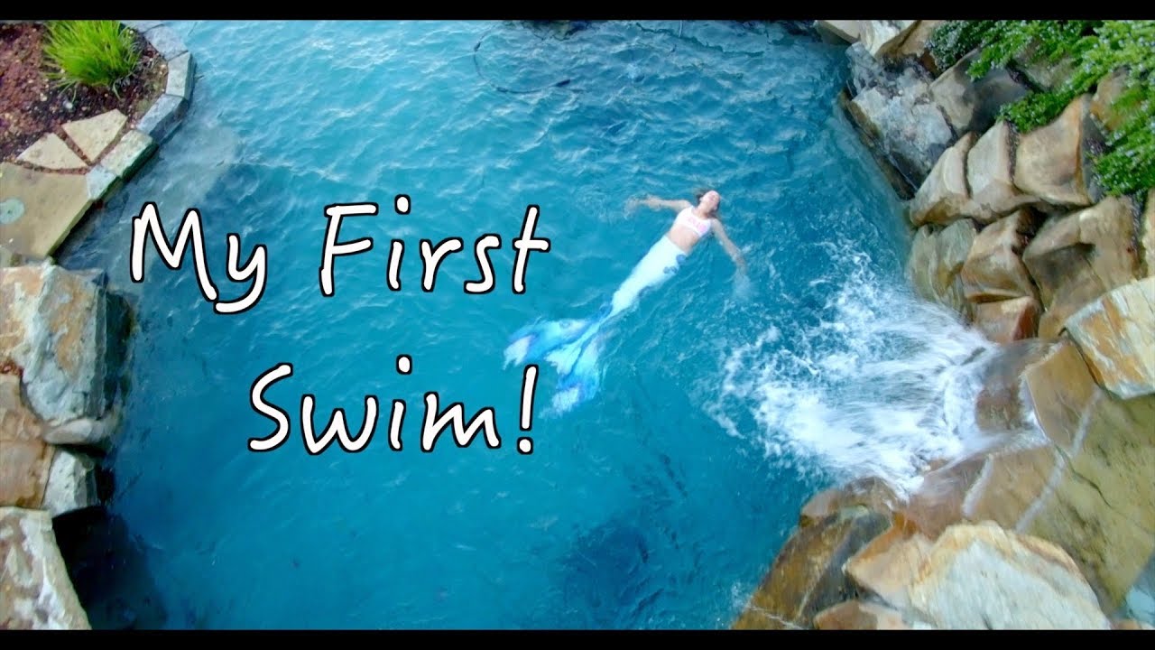 My First Swim in My New Mermaid Tail! - YouTube