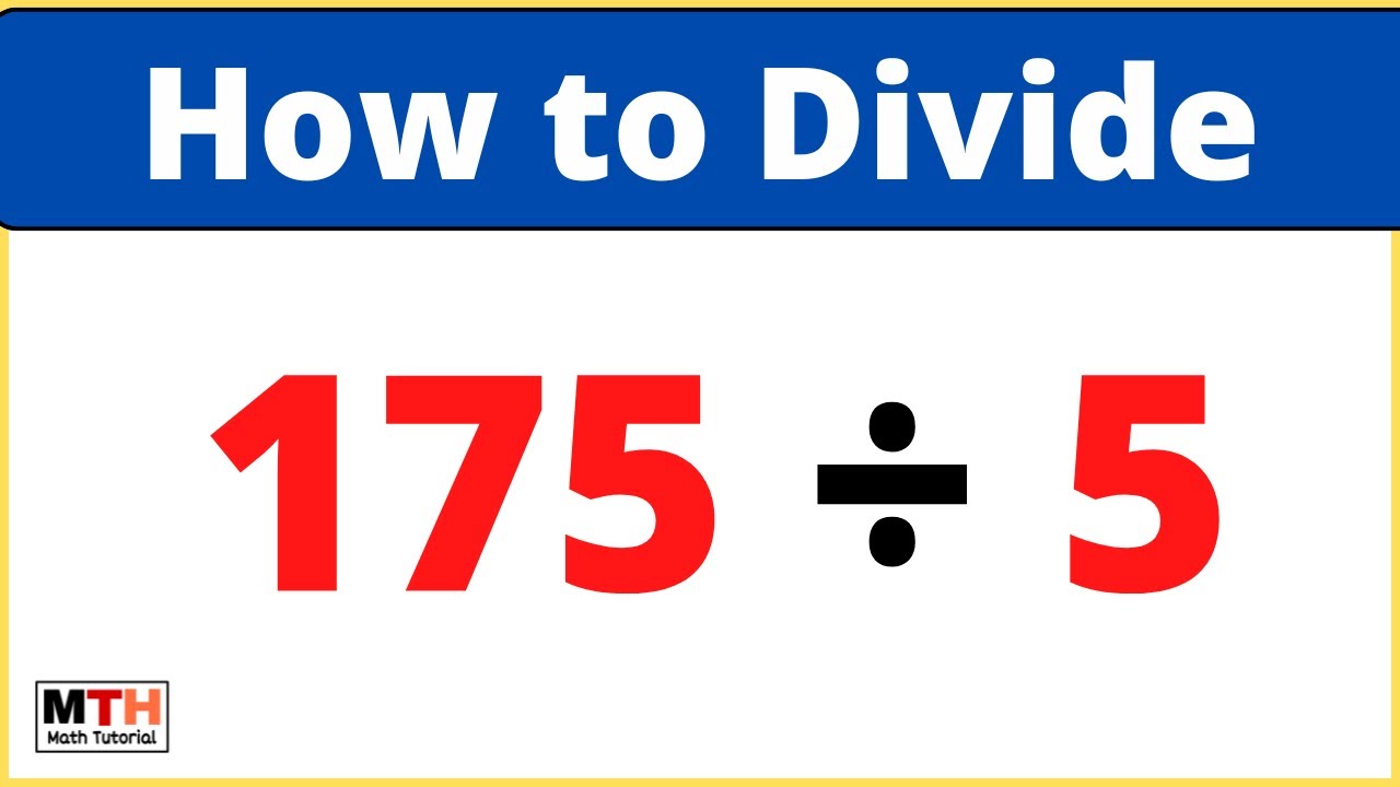 175 divided by 5 (175÷5) | Value of 175/5 | Long Division - YouTube