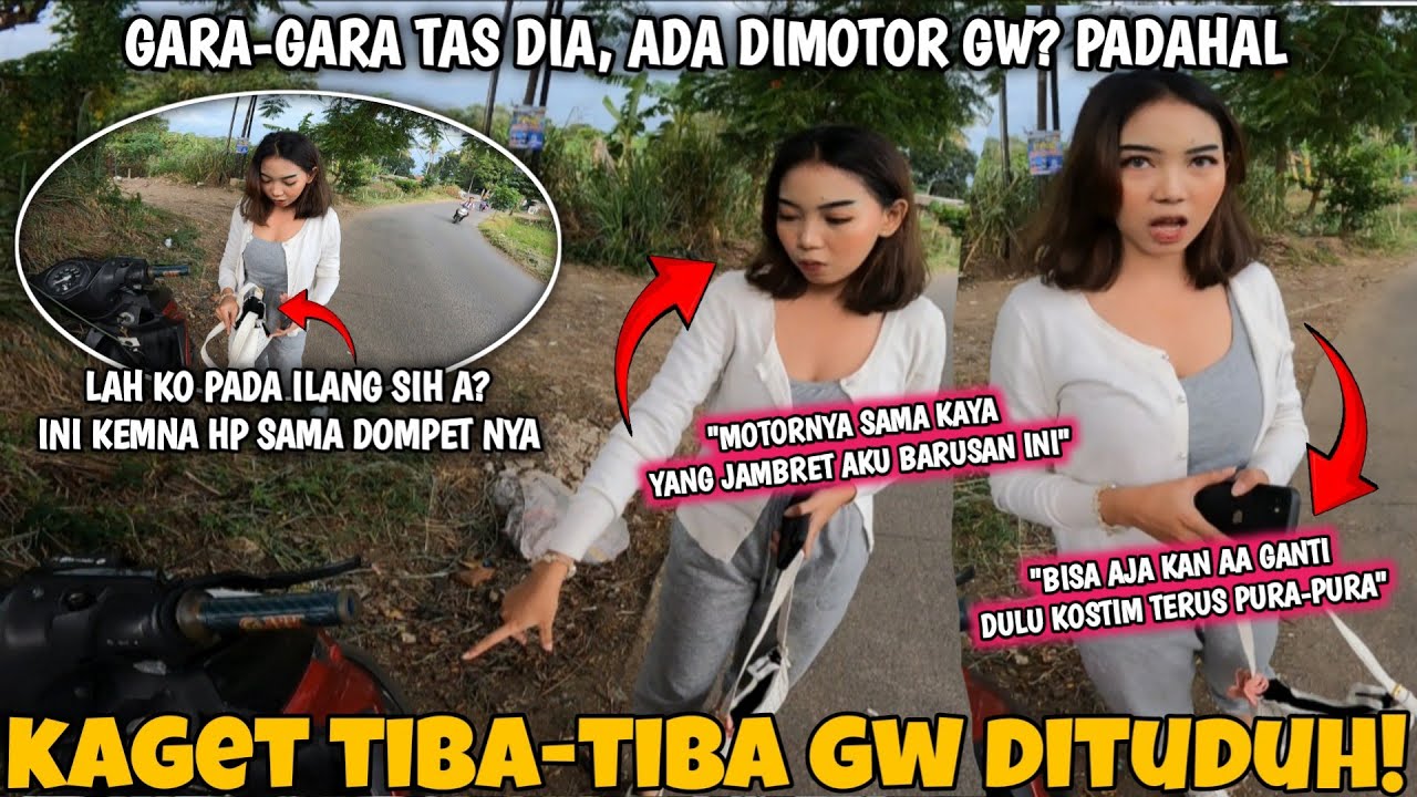 DenzAris DITUDUH NGEJAMBRET SAMA CEWE INI || GARA2 TASNYA ADA DIMOTOR GW !! KAGET... #part2 ...