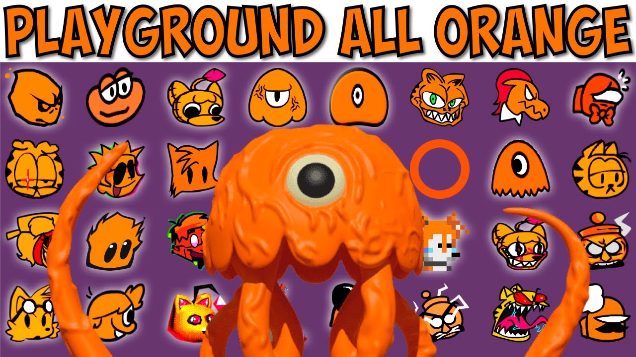 FNF Character Test | Gameplay VS My Playground | ALL Orange Test - YouTube