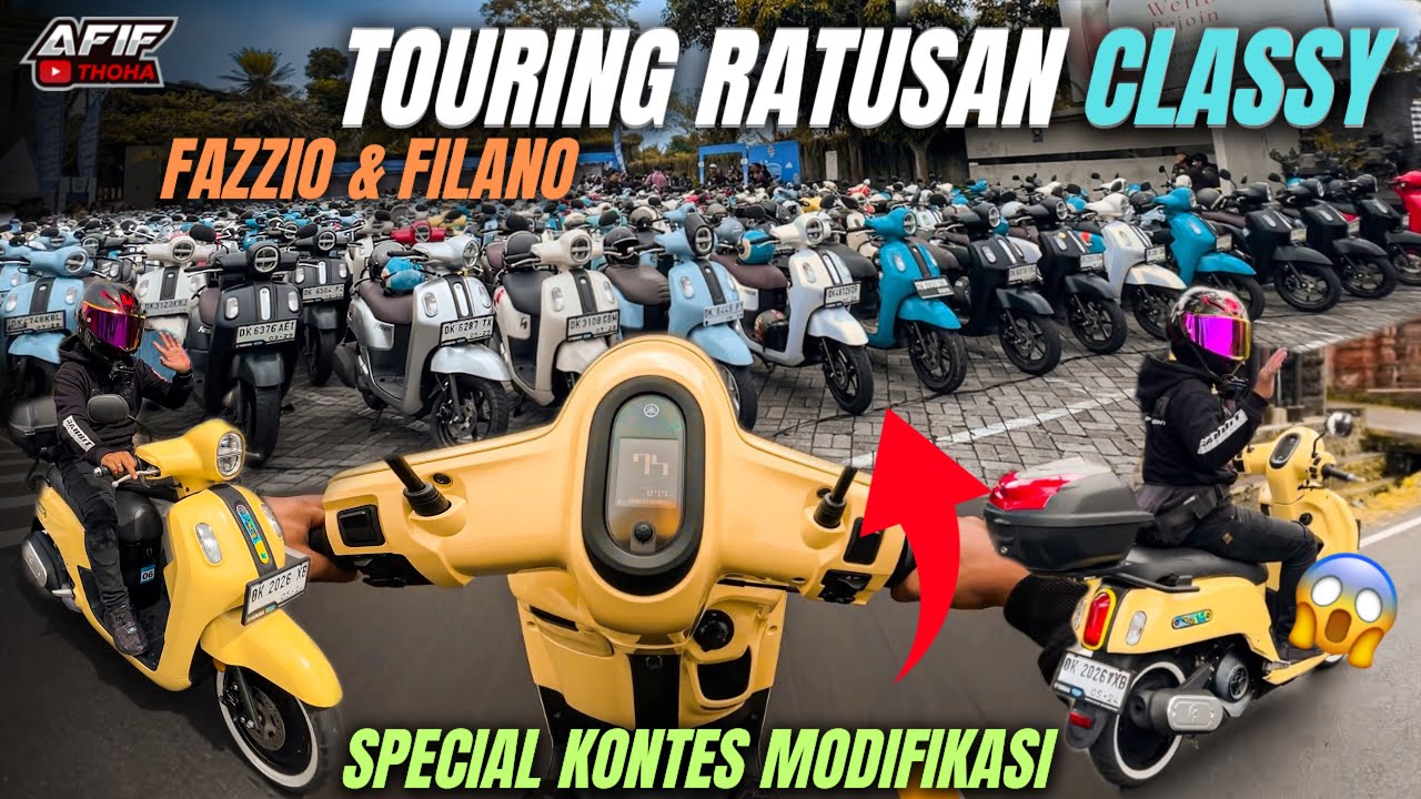 TOURING RATUSAN PENGGUNA CLASSY FAZZIO & FILANO DI BALI‼️ MODIF CLASSY ...