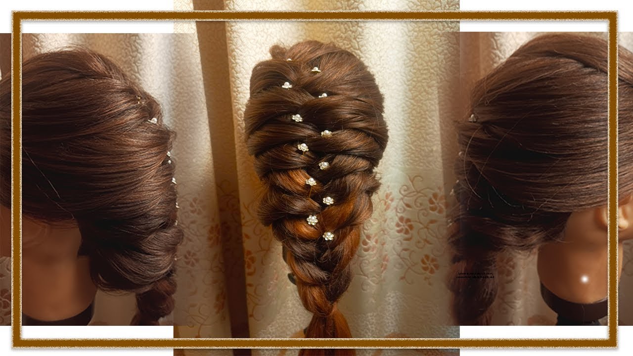 BEAUTIFUL BRAIDED INTO BRAIDED HAIRSTYLE | SIMPLE BRAIDED HAIR STYLE ...