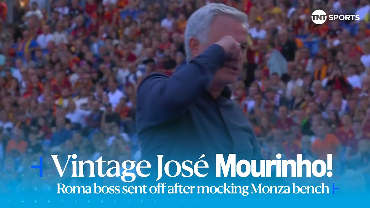 VINTAGE JOSE! Mourinho shown STRAIGHT RED CARD after mocking Monza ...