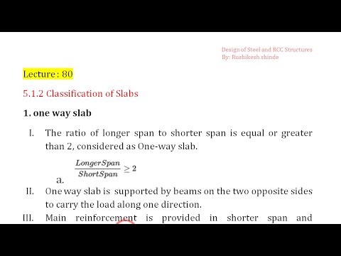 80# Classification of Slabs : one way, Two way, Cantilever Slabs - YouTube