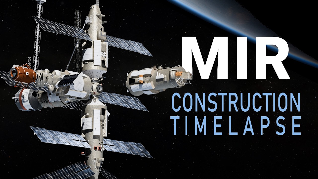 Mir Space Station Timelapse | 10-Year Construction in 2 Minutes (3D ...