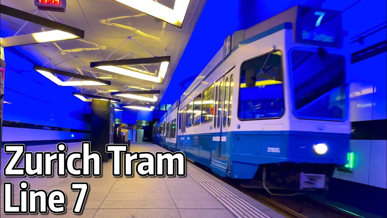 ⁴ᴷ⁶⁰ Exploring Zürich's Tram System - Line 7 - YouTube