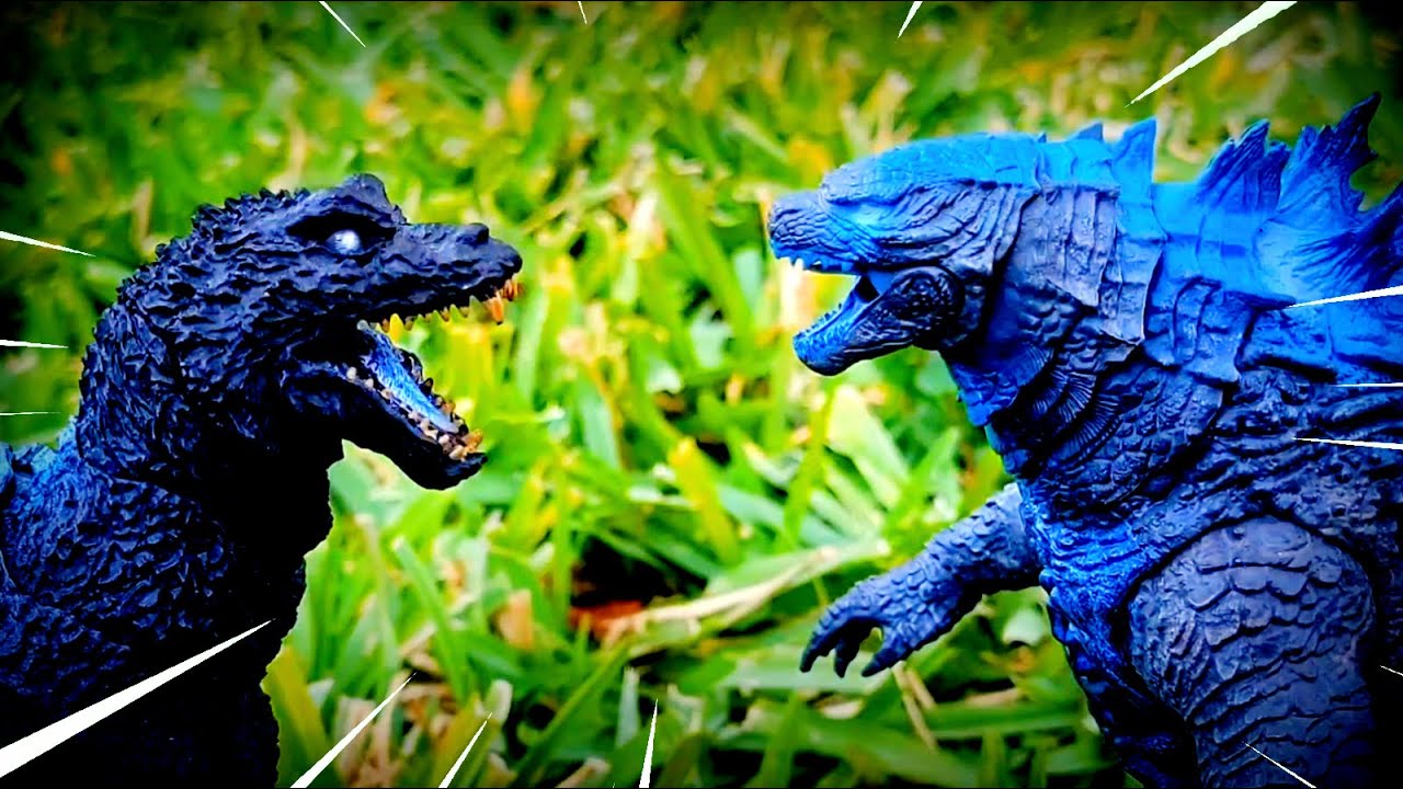 GODZILLA 2019 vs GMK GODZILLA | Godzilla stop motion battle | - YouTube