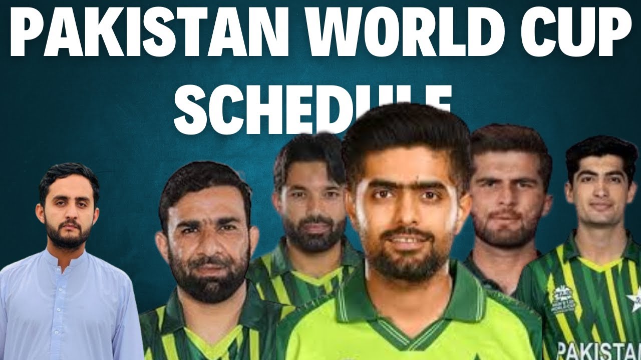 Pakistan World Cup Schedule | Pakistan World Cup Matches 2024 | Khpal ...