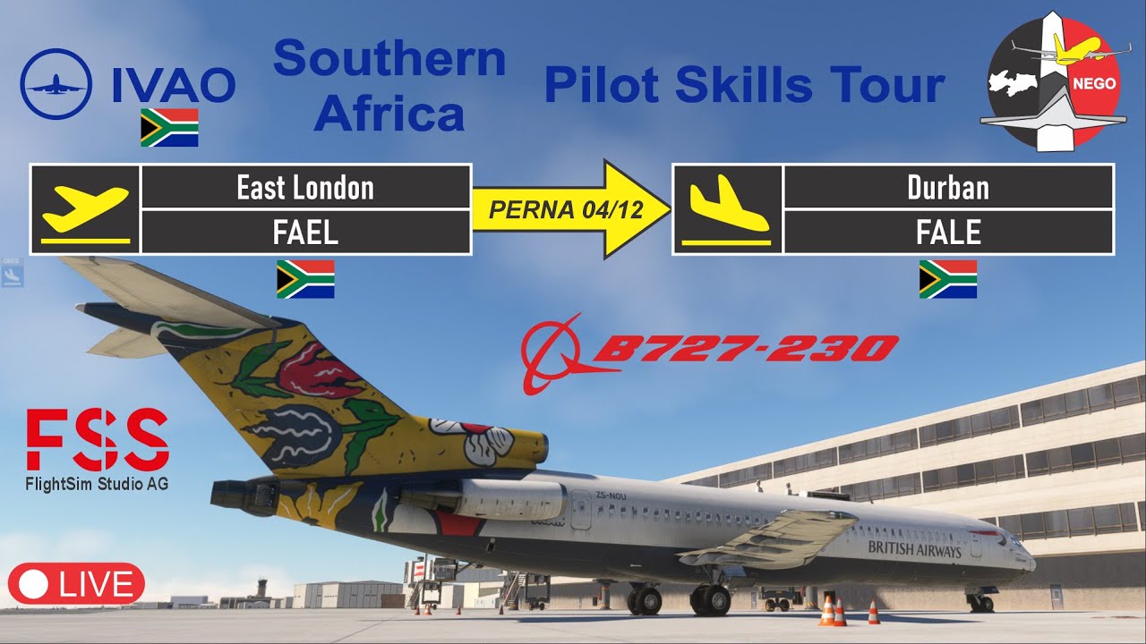 IVAO Southern Africa | Pilot Skills Tour | Perna 03/12 | Port Elizabeth ...