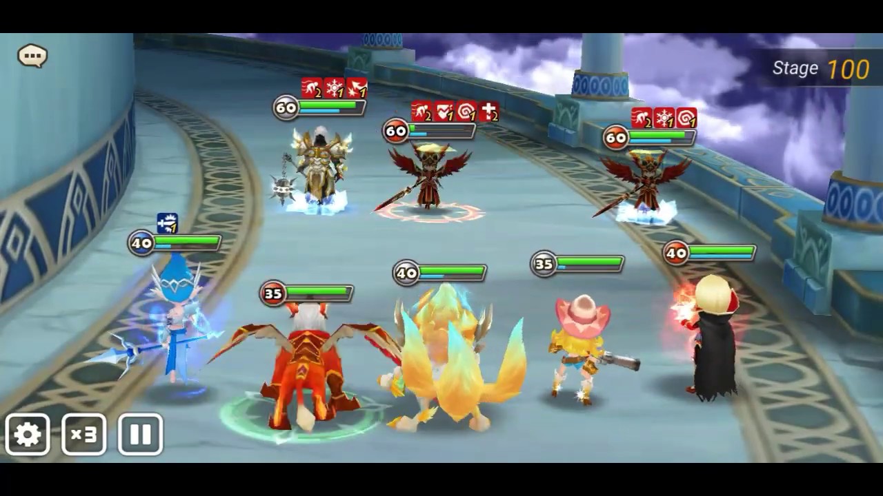 Stage 100 7 menit, Summoners War bos 100 Normal - YouTube