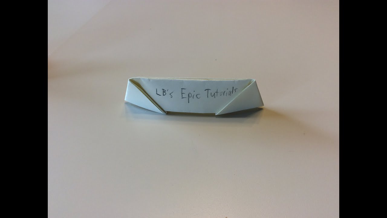 Origami Name Tag! - YouTube