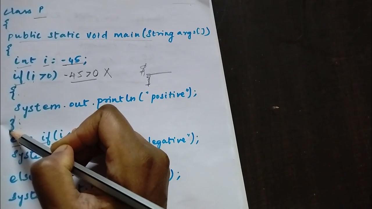 Java program to find given number is positive, negative or zero in Tamil| Java interview ...