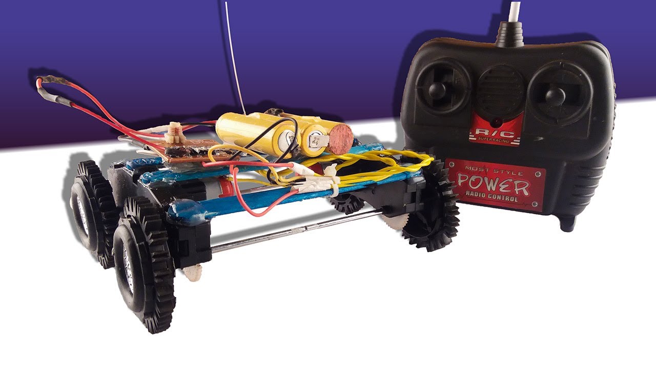 How to make a DIY Remote Control car [Low cost] - YouTube