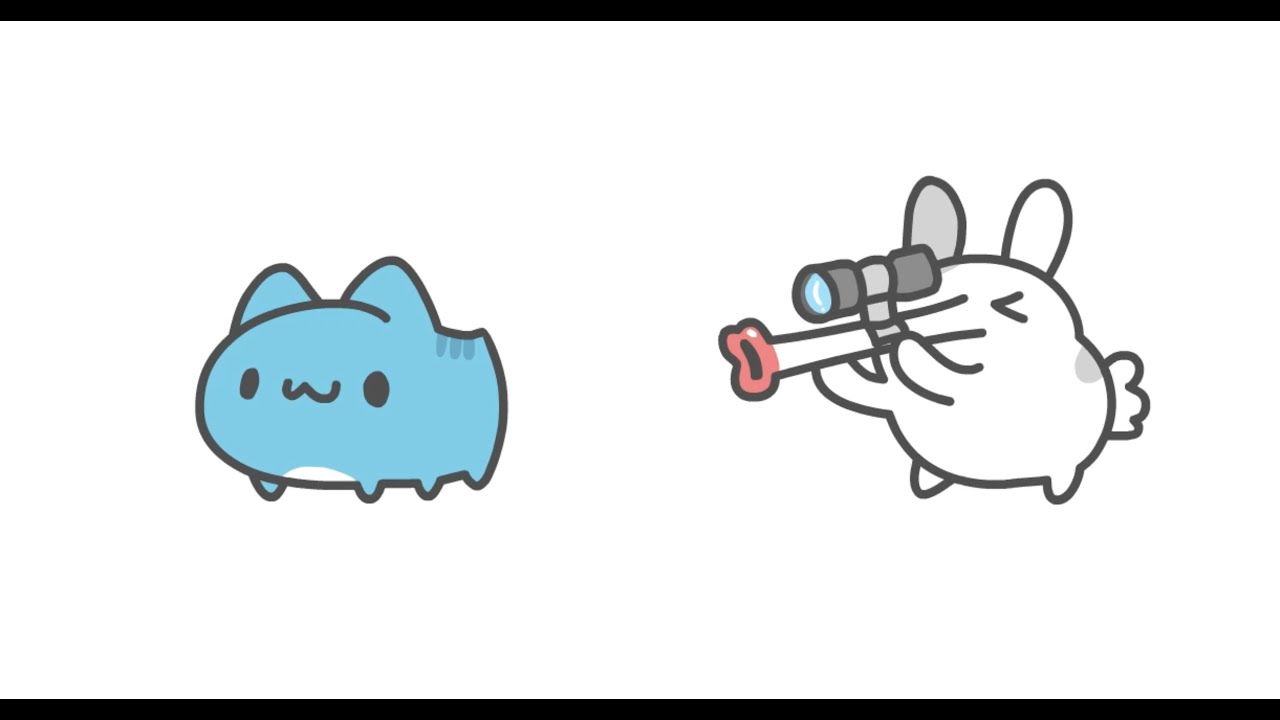 [BugCat-Capoo] Capoo & Tutu - love sniper LINE Stickers - YouTube