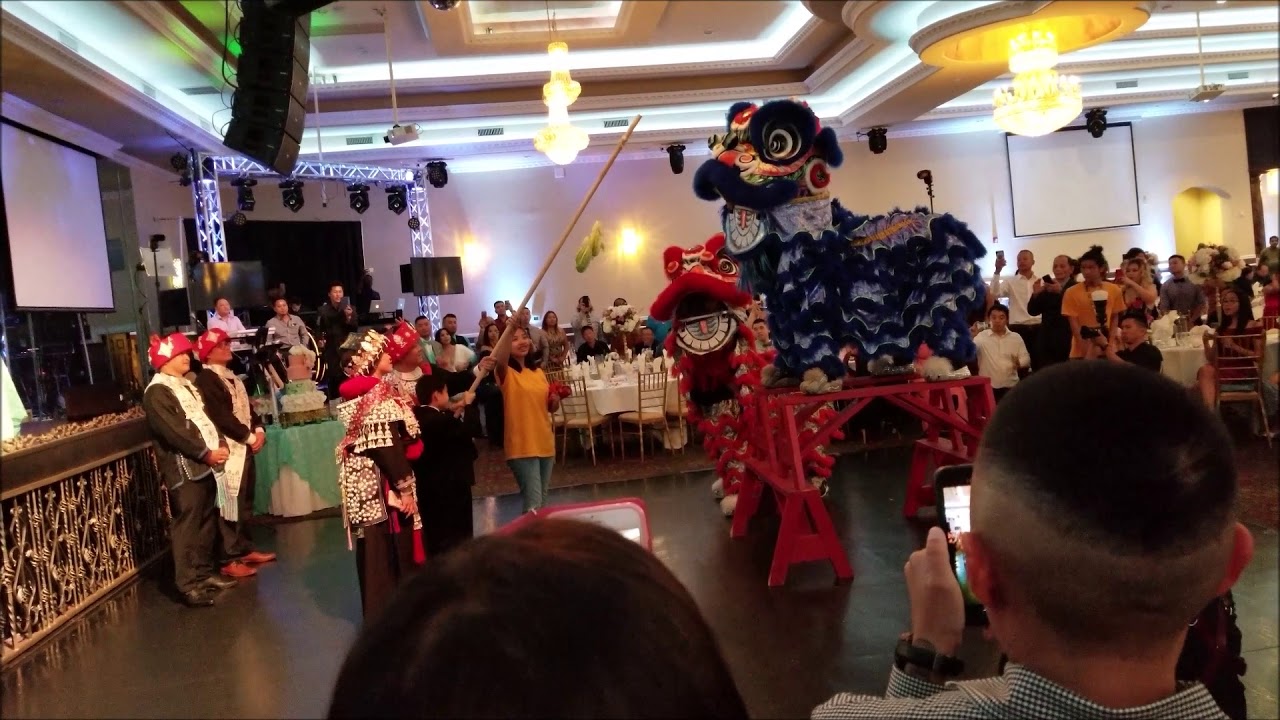 Iu Mien Wedding in America (Nancy & Kidd's Wedding) Dragon Dance - YouTube