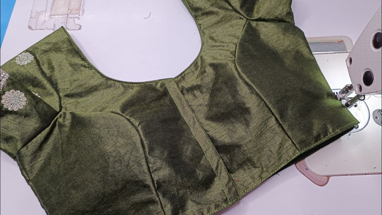 34 size deep neck Prince cut blouse | cutting and stiching | prince cut ...