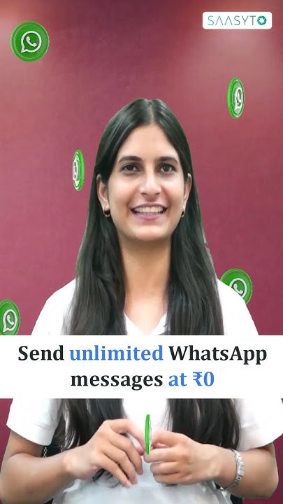 Send unlimited WhatsApp Messages at Rs. 0 #saasyto #whatsappmarketing #whatsappmarketingsoftware ...
