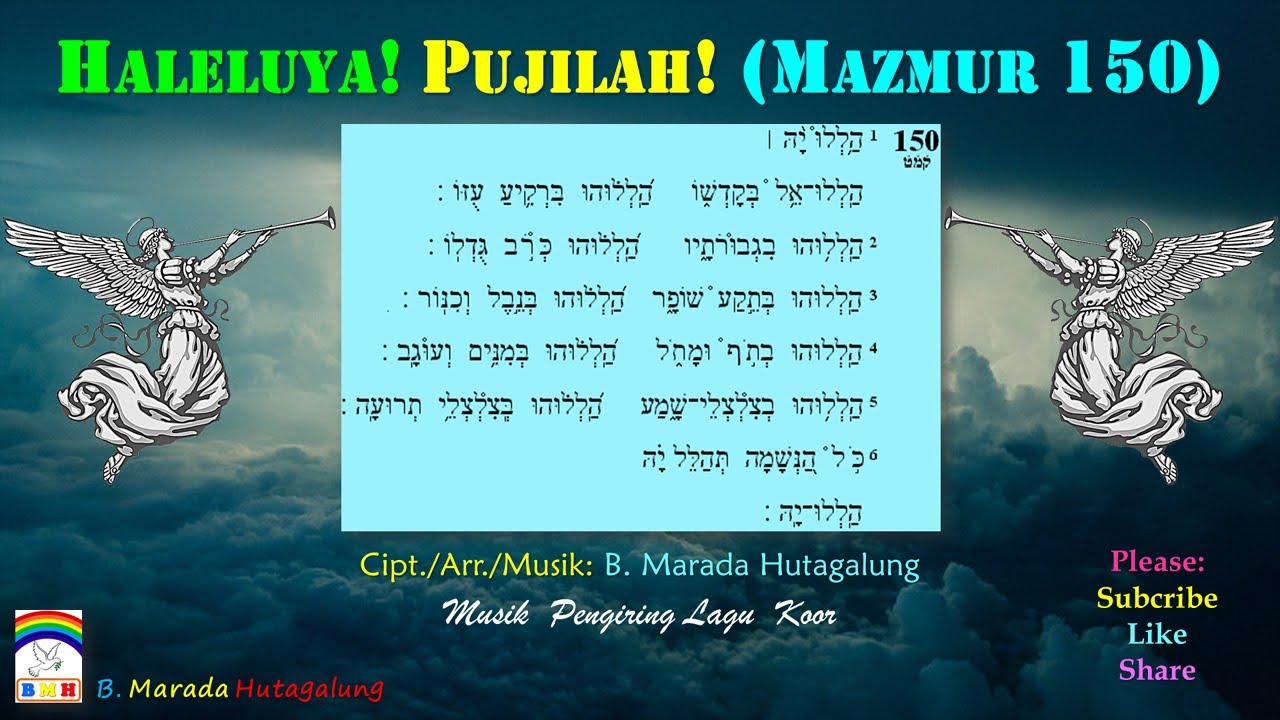Lagu Koor Pujian - Haleluya! Pujilah! (Mazmur 150) - Musik Pengiring ...