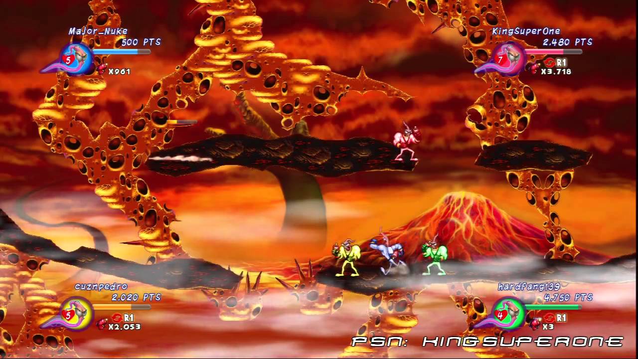 Earthworm Jim HD: Four to the Lava (Co-op) - YouTube