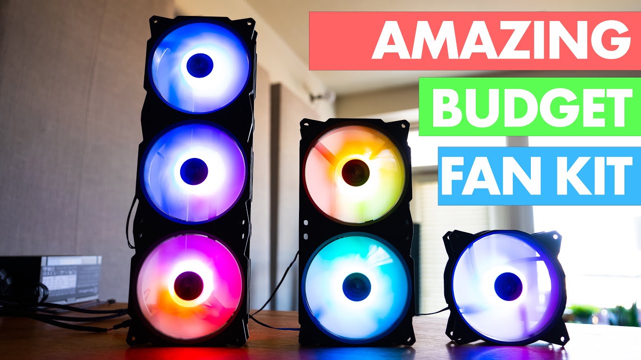 Budget full computer case fan kit - review - YouTube